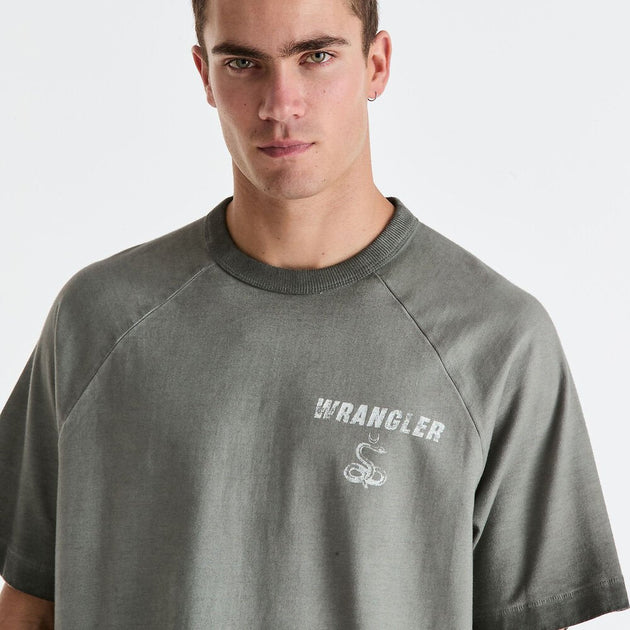 Tour Box Raglan Tee - Burnout Grey – Chicago Joes